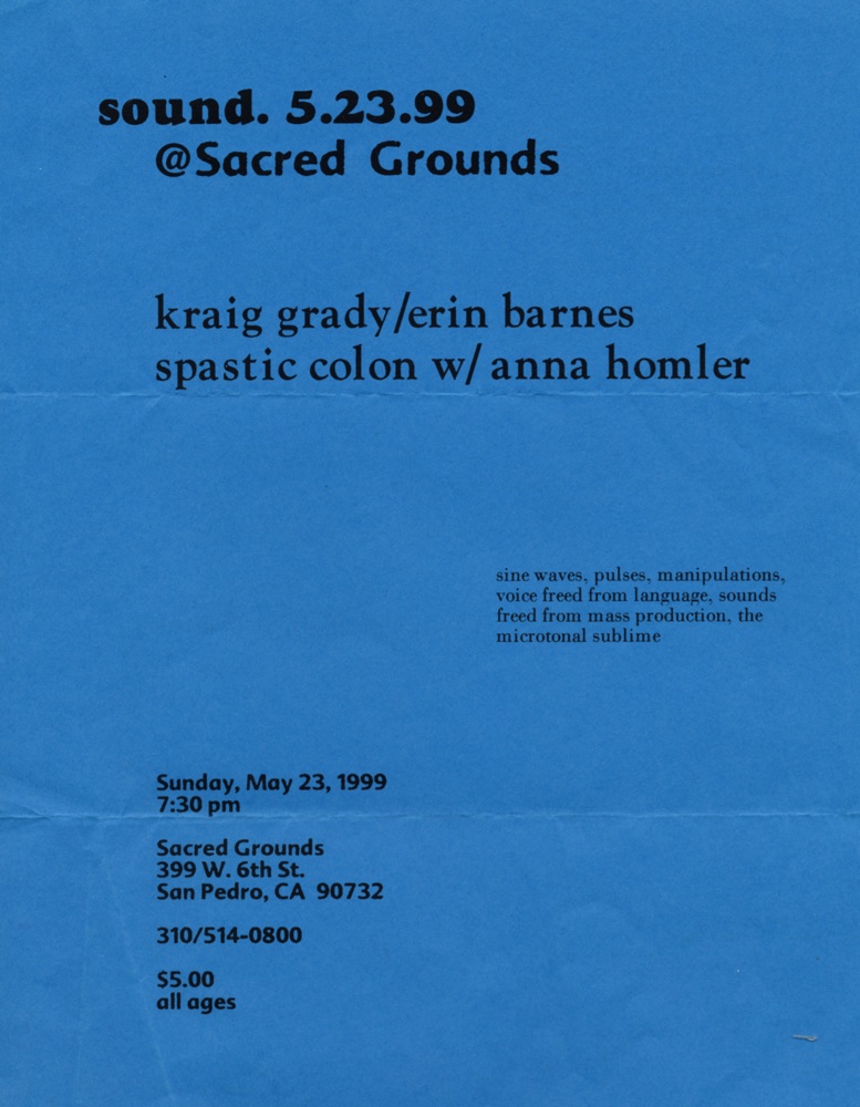 Kraig Grady and Erin Barnes, Spastic Colon | SASSAS